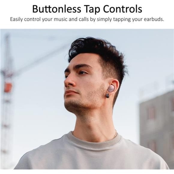 Headphones | Wireless Earbuds Bluetooth 53 Builtin Microphone 2 Hour ...